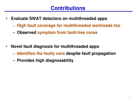 Ppt Mswat Hardware Fault Detection And Diagnosis For Multicore