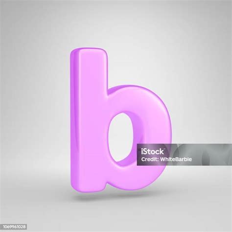 광택 있는 분홍색 풍선껌 편지 B 소문자 흰색 배경에 고립 0명에 대한 스톡 사진 및 기타 이미지 0명 3차원 형태 고무