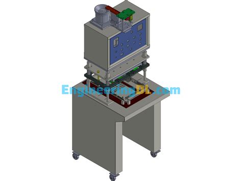 Tv Plastic Backshell Hot Melt Metal Nut Equipment 3d Exported