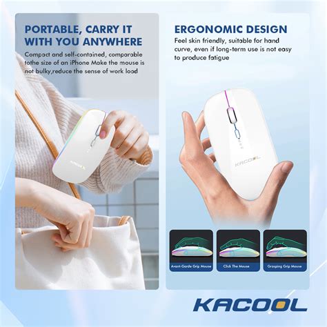 Kacool 2 4g Wireless Rechargeable Charging Mouse Ultra Thin Silent
