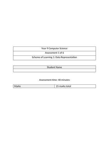 Full Resources For Year 9 Data Representation Teaching Resources