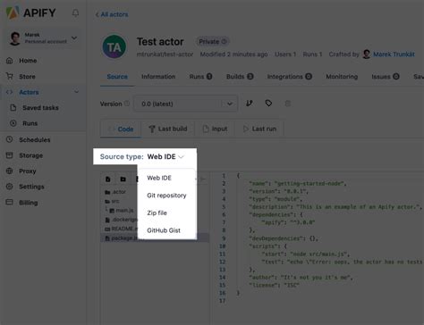 Deployment Platform Apify Documentation