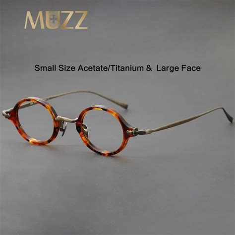 Muzz Unisex Eyeglasses Small Round Titanium Frames Fuzweb