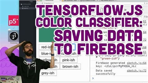 7 2 tensorflow js color classifier saving data to firebase youtube