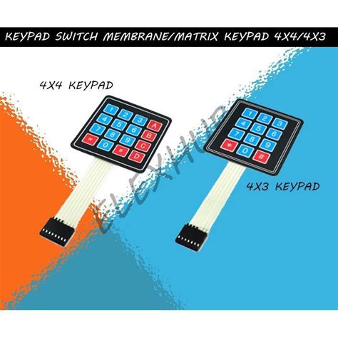 Membrane Switch Keypad Matrix Keypad 4×4 4x3 Lazada Ph