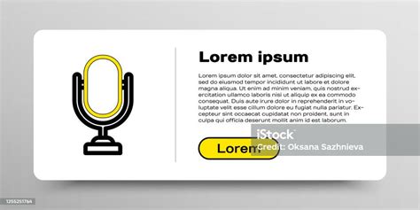 흰색 배경에서 격리된 라인 마이크 아이콘입니다 공기 라디오 마이크 마이크에 스피커 기호입니다 다채로운 개요 개념 벡터 가수에 대한 스톡 벡터 아트 및 기타 이미지 Istock