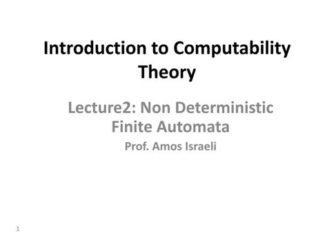 Ppt Introduction To Computability Theory Powerpoint Presentation Free Download Id1831184