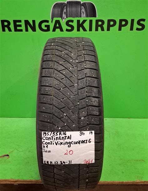 195/55R16 Continental ContiVikingContact 6 91T kitka 3mm / 3P21 ...