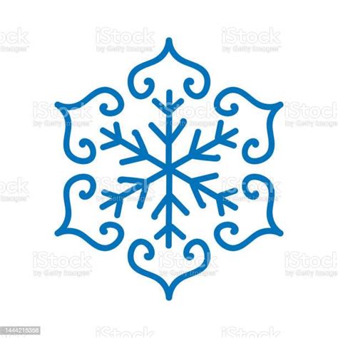 장식을 위한 손으로 그린 서리 얼어붙은 눈송이의 벡터 평면 그림 크리스마스 새해 인사말 카드 소셜 네트워크 배경 초대 카드 인쇄 제품 눈보라 효과 12월에 대한 스톡 벡터