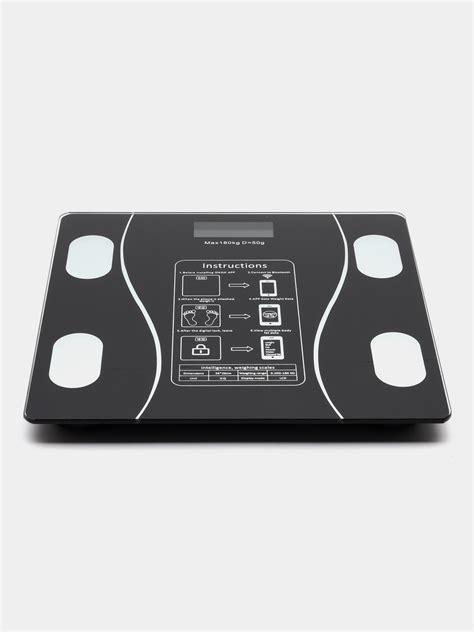 Умные электронные напольные весы с функцией Bluetooth, LCD и LED ...