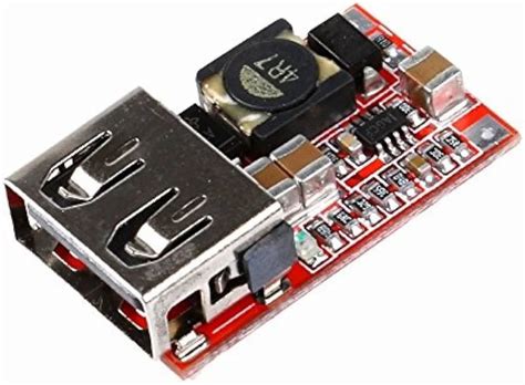 Techgenix Dc Dc Buck Converter 6v 24v To 5v 3a Usb Output Module Model