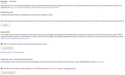 Apim Developer Portal Has Not Been Provisioned Microsoft Qanda