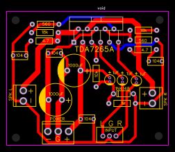 TDA7265 Stereo Audio Amplifier Platform For Creating And Sharing Projects OSHWLab