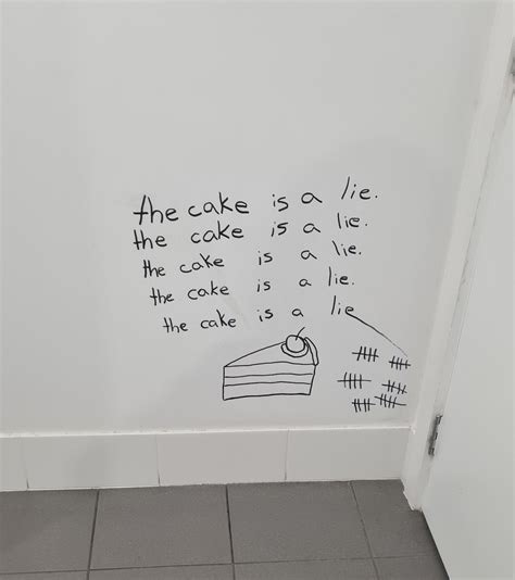 Portal Cake Quotes Aeryourtar Rude That Youre Leaving But Ok Cake