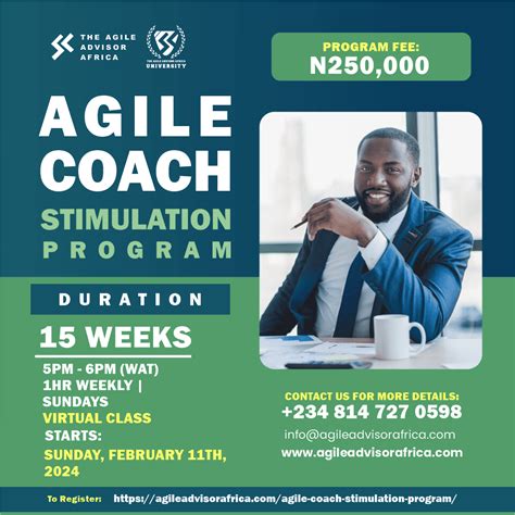 Agile Coach Stimulation Program The Agile Advisor Africa