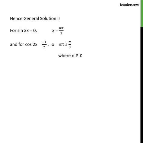 Ex Find General Solution Of Sin X Sin X Sin X