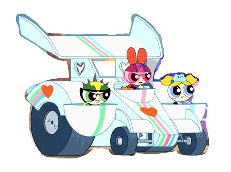 Powerpuff Girls In Their Race Car By Siggisen On Deviantart