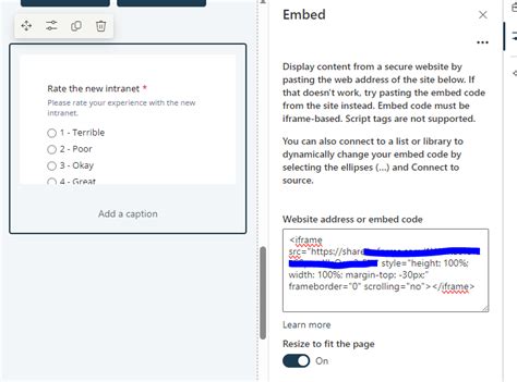 sharepoint webpart embed hubspot within iframe height not working
