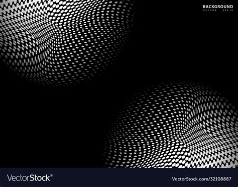 Abstract Halftone Dotted Background Futuristic Vector Image