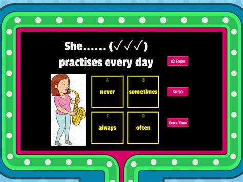 Adverbs Of Frequency Quiz Gameshow Quiz