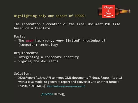 Xpages Xdocreport X3 Pptx