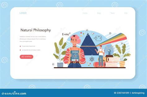 Physics Babe Subject Concept Set Babes Explore Electricity Magnetism Vector Illustration