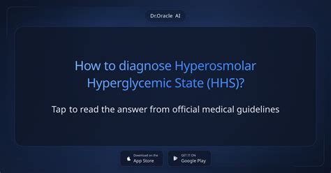 How To Diagnose Hyperosmolar Hyperglycemic State Hhs