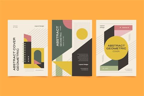 Premium Vector Flat Design Abstract Cover Template