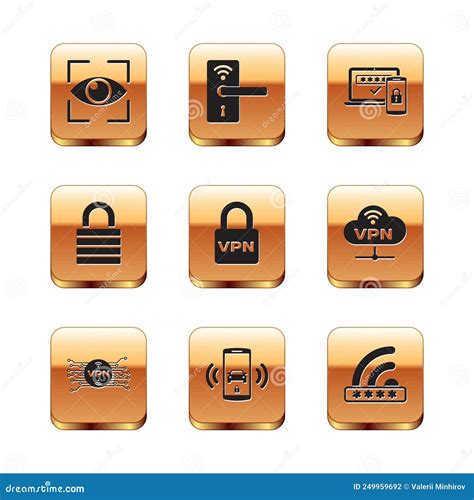 Set Eye Scan Vpn With Microchip Circuit Smart Car Alarm System Lock