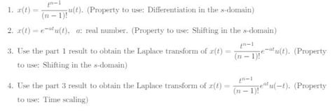 Solved Derive The Laplace Transform Of The Following Chegg