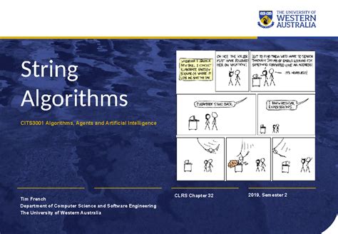 02string Algorithms Lecture Notes 02 String Algorithms Cits3001