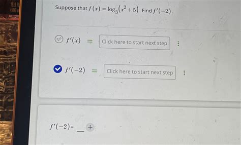 solved suppose that f x log3 x2 5 ﻿find