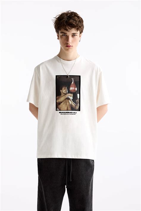 muhammad ali t shirt pullandbear