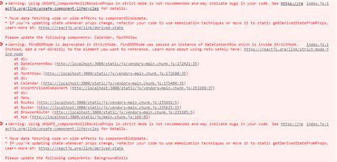 Possible Error With React UNSAFE Issue Jquense React Big Calendar GitHub