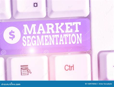 Writing Note Showing Market Segmentation Business Photo Showcasing Dividing A Market Of