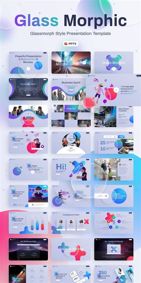 Glassmorphic Multipurpose Powerpoint Template Artofit