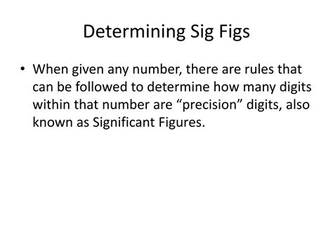 PPT Determining Sig Figs PowerPoint Presentation Free Download ID