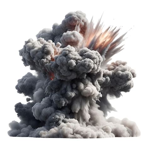 Premium Psd Explosion With Smoke