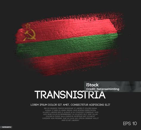 트란스니스트리아 국기 만든 반짝이 스파클 브러쉬 페인트 벡터의 0명에 대한 스톡 벡터 아트 및 기타 이미지 0명 검은색