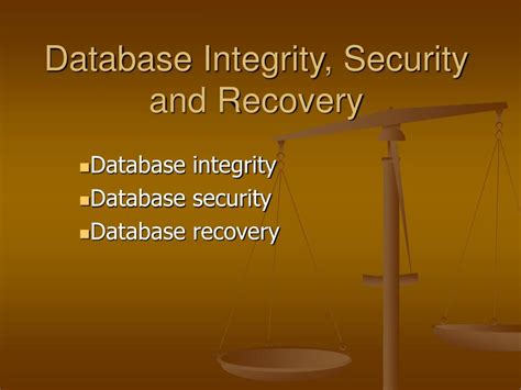 Ppt Database Integrity Security And Recovery Powerpoint Presentation Id6526645