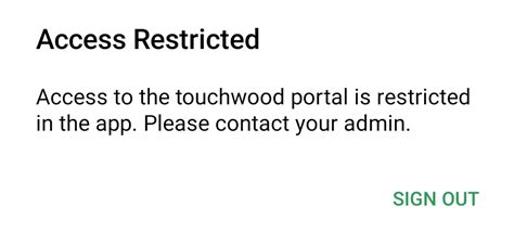 Setting Portal Access Restriction In Mobile App
