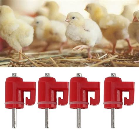 30pcs Automatic Poultry Nipples Chicken Nipples Waterer Horizontal Side