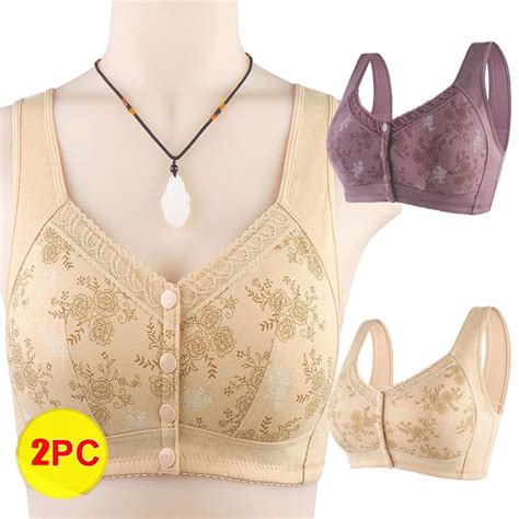 Yourumao Fall Prime Day Sale 2023 2 Pc Glamorette Snap Front Bra Older Womenglamorette Creative