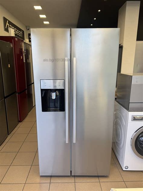 Хладилник с фризер Hanseatic Side By Side Хладилник Hanseatic Инокс Хладилници Фризери