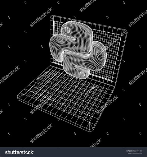Python Code Language Sign Notebook Laptop Stock Vector Royalty Free 1651071457 Shutterstock