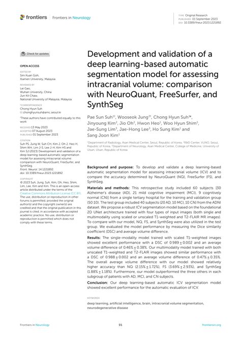 Pdf Development And Validation Of A Deep Learning Based Automatic