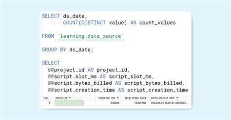 bigquery system variables how to use them in multi statement queries