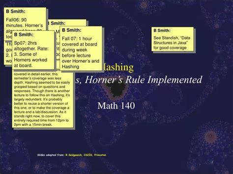 PPT Hashing Basic Ideas Horners Rule Implemented PowerPoint Presentation ID