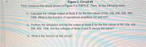 Solved Figure 5 Circuit 5Figure 5 Circuit 5 First Chegg Com