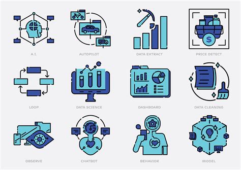 Data Science Icon Set 11933777 Vector Art At Vecteezy